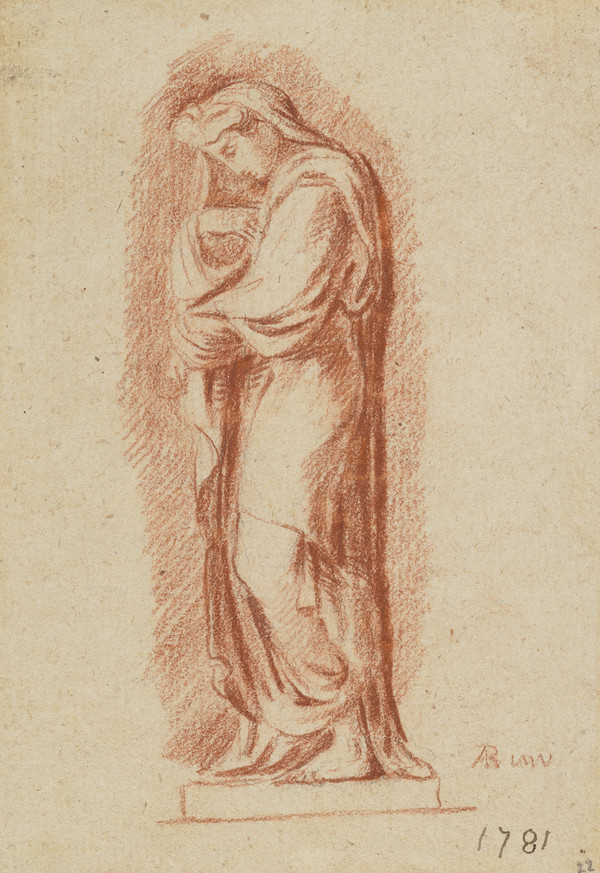 Standing Classical Female Figure Holding an Urn (?) by Alexander ...