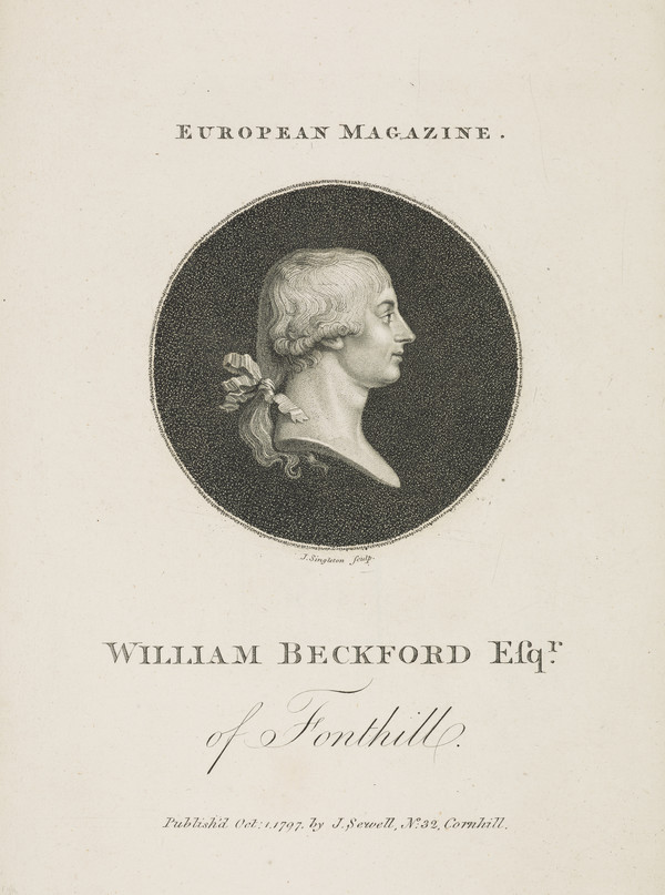 William Beckford, 1759 - 1844. Author of Vathek; son of William ...