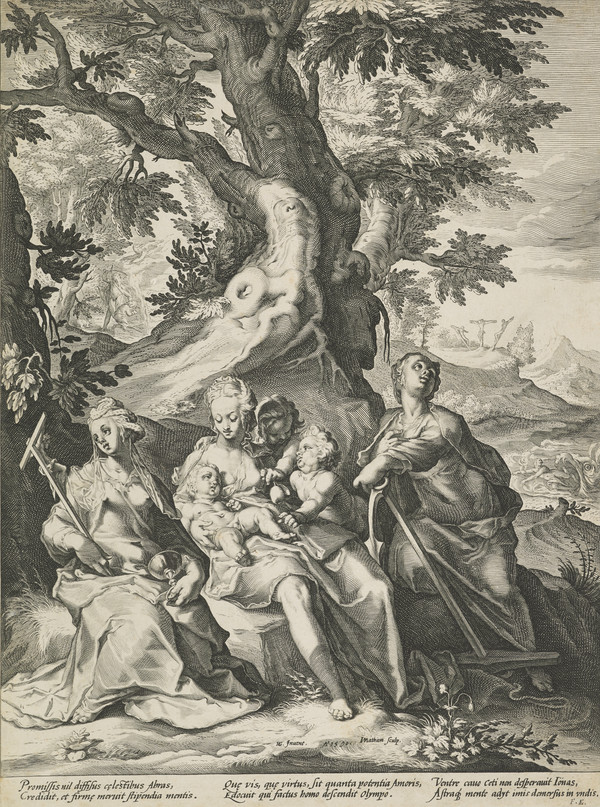 Faith, Hope and Charity by Jacob Matham | National Galleries of Scotland