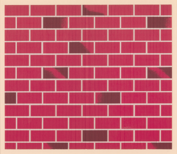 No Title (Large Red Brick Drawing) by Robert Therrien | National ...