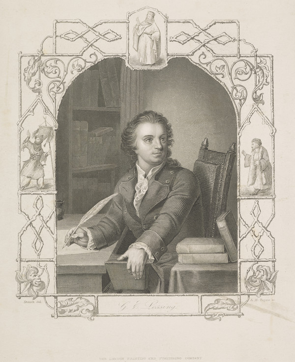 Gotthold Ephraim Lessing, 1729 - 1781. Writer by Albert Henry Payne ...