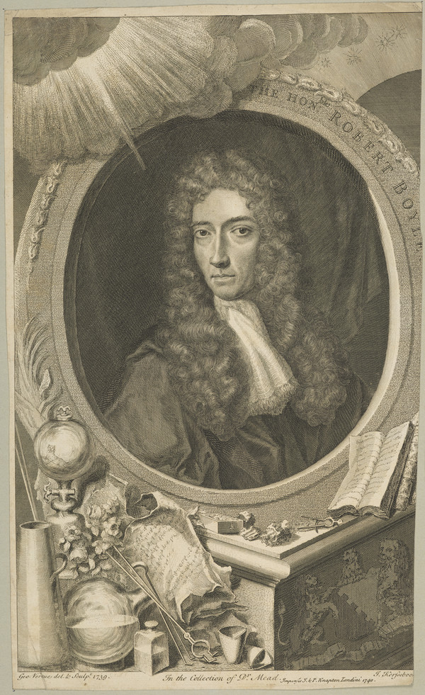 The Honourable Robert Boyle, 1627 - 1691. Philosopher by George Vertue ...