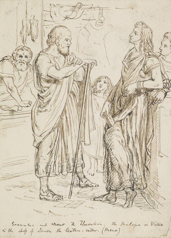 Socrates Discussing Virtue with Nino by William Bell Scott | National ...