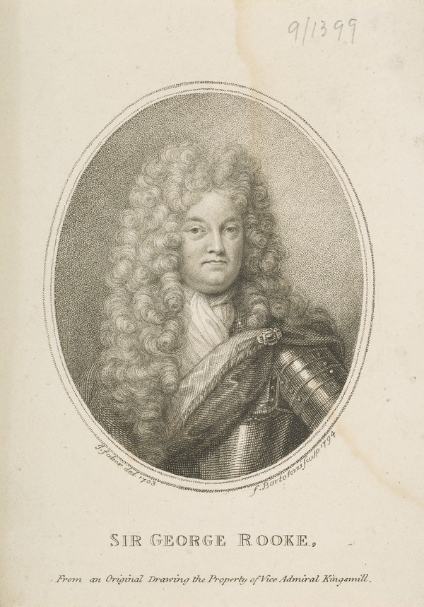 Sir George Rooke, 1650 - 1709. Admiral by Francesco Bartolozzi ...