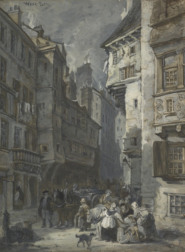 View of the West Bow, Edinburgh by George Meikle Kemp and William ...