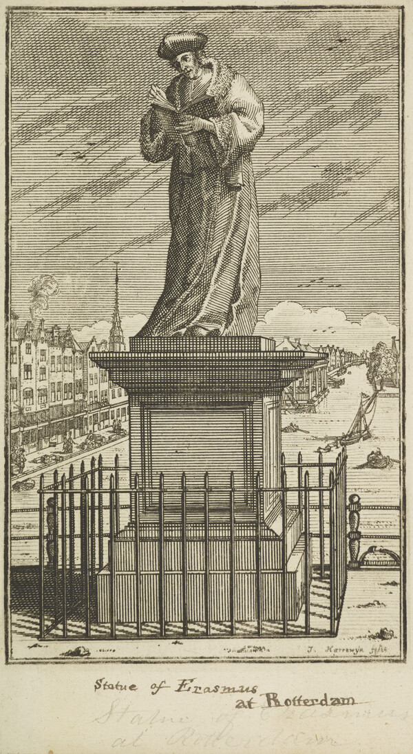 Statue of Erasmus at Rotterdam by Jacobus Harrewyn | National Galleries ...