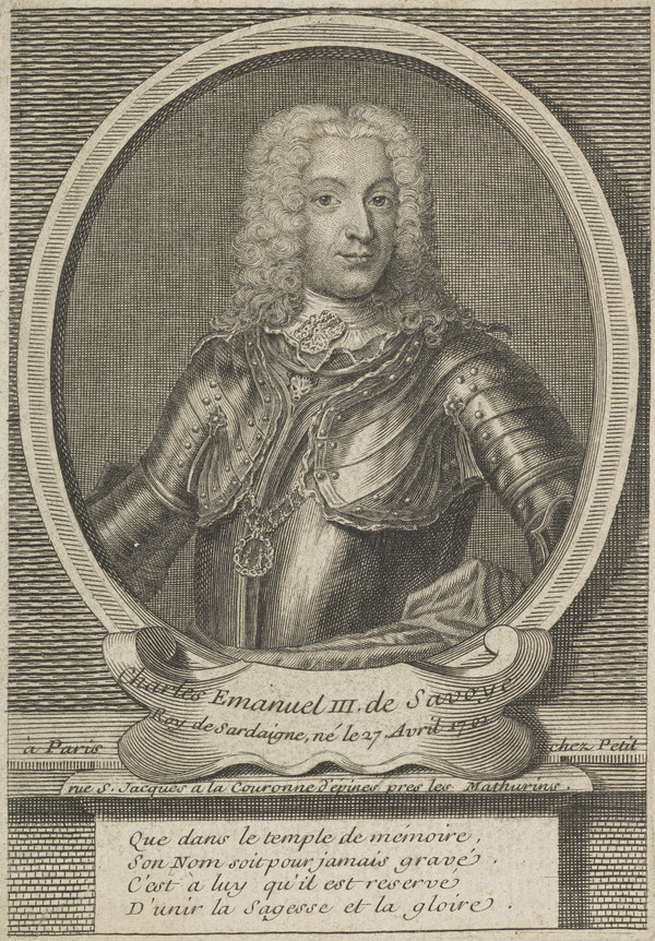 Charles Emmanuel III of Savoy, 1701 - 1773. King of Sardinia by Petit ...