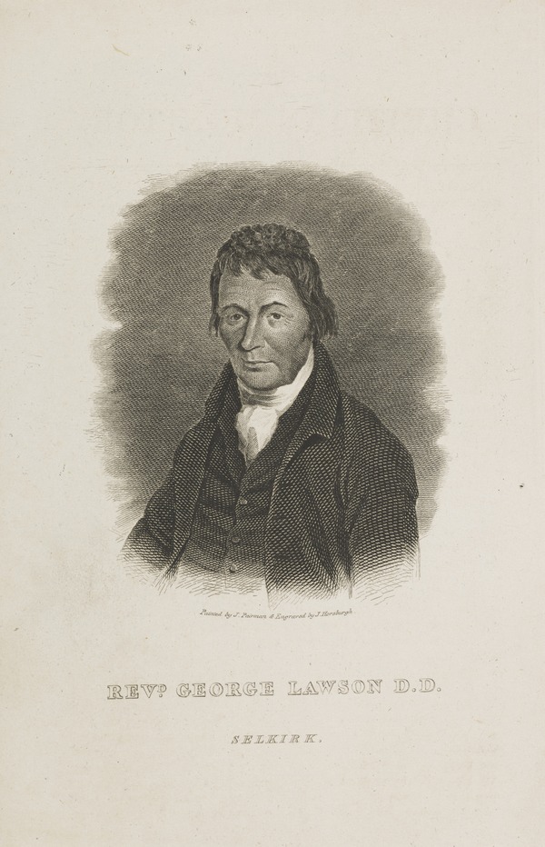 Rev. George Lawson, 1749 - 1820. Theologian by John Horsburgh ...