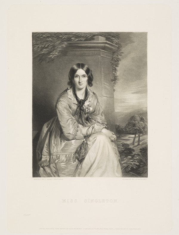 Sarah Singleton, Lady Rodney, d. 1882. Wife of the 6th Baron Rodney by ...