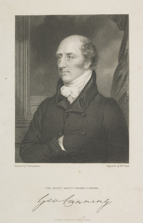 The Right Honourable George Canning, 1770 - 1827. Statesman by William ...