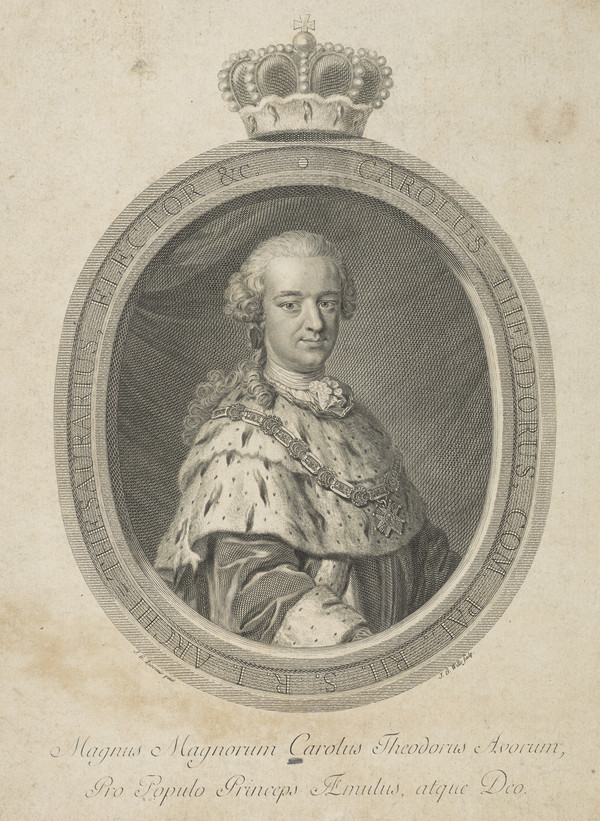 Karl Theodor (Charles Théodore), 1724 - 1799. Elector Palatine and Duke ...