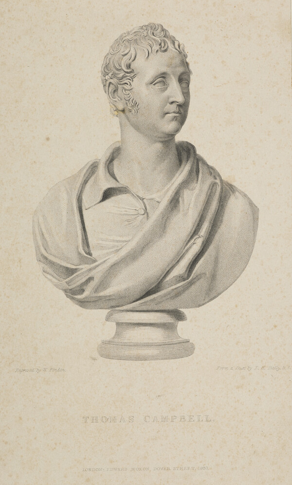 Thomas Campbell, 1777 - 1844. Poet and critic by William Finden ...