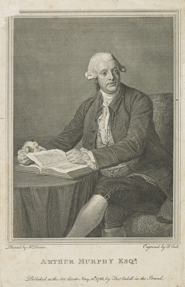 Arthur Murphy, 1727 - 1805. Dramatist by Thomas Cook | National ...