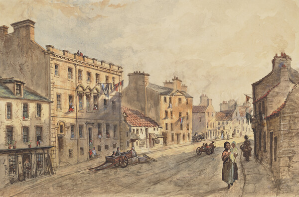 The Pleasance and the Black Bull Inn, Edinburgh by Henry G. Duguid ...