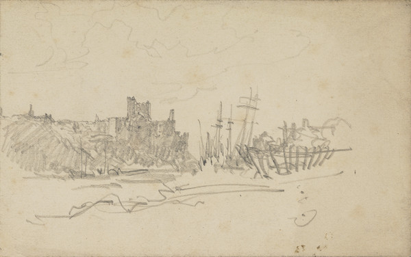 View of Bamborough Castle by Samuel Bough | National Galleries of Scotland