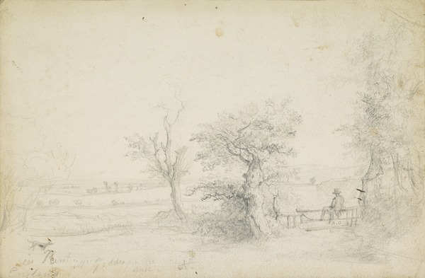 Andrew Geddes Observing the Kent Countryside by Alexander Nasmyth ...