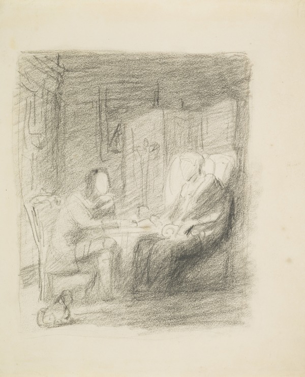Two men seated at a table by Andrew Geddes | National Galleries of Scotland