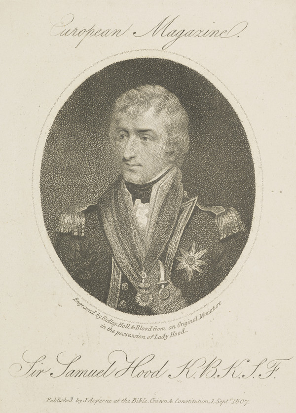 Samuel Hood, 1st Viscount Hood, 1724 - 1816. Admiral by Ridley, Holl ...