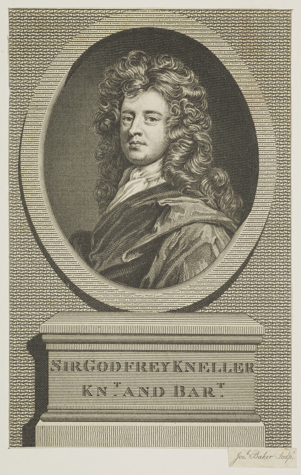 Sir Godfrey Kneller, 1646 - 1743. Portrait painter by J. Baker ...