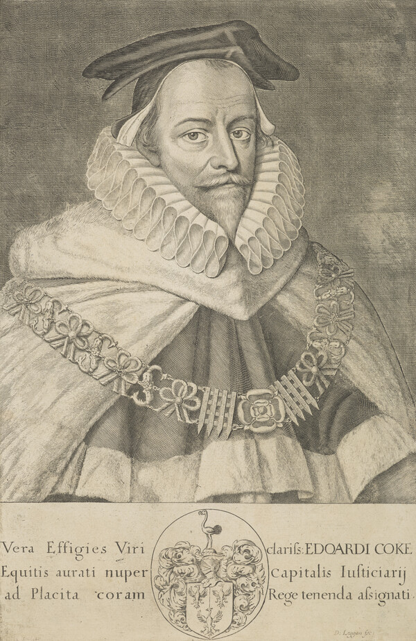 Sir Edward Coke, 1552 - 1634. Lord Chief Justice of England by David ...