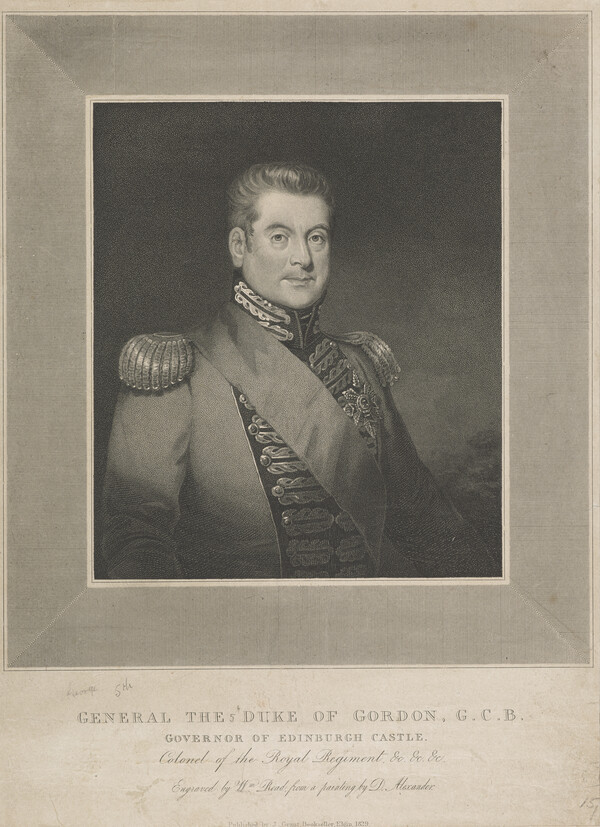 George Gordon, 5th Duke of Gordon, 1770 - 1836. General by William Read ...