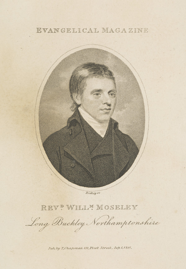 Rev. William Moseley, active 1804. Minister of the Tabernacle, Hanley ...