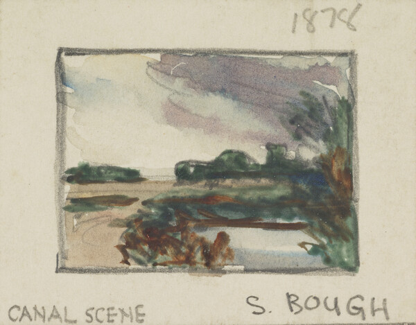 An English Canal Scene by Stanley Cursiter | National Galleries of Scotland