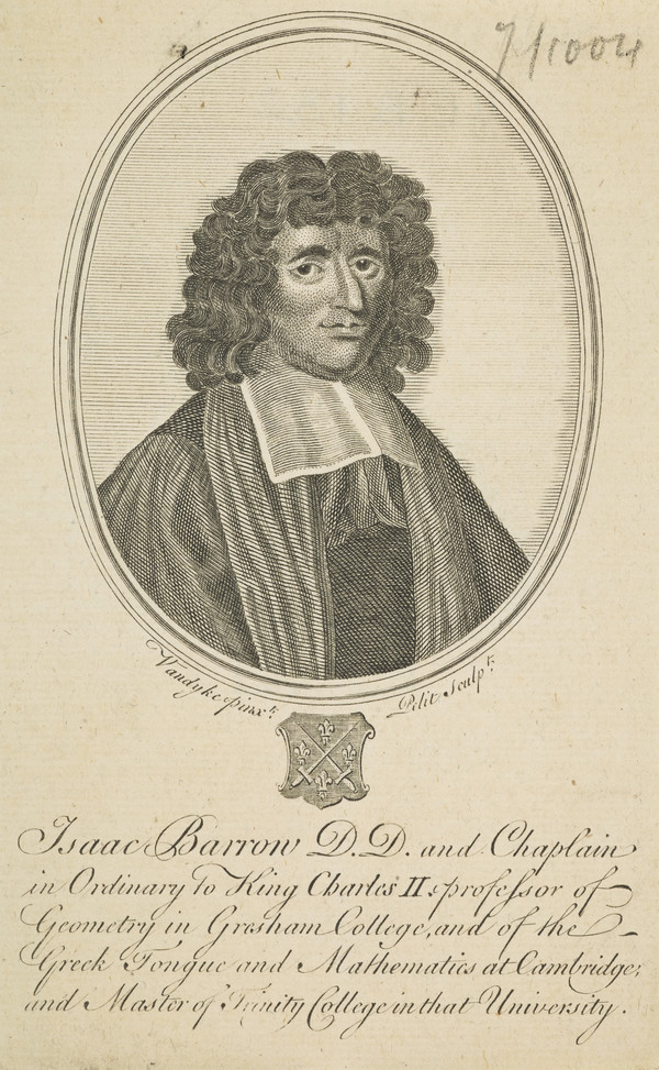 Isaac Barrow, 1630 - 1677. Master of Trinity College, Cambridge by ...