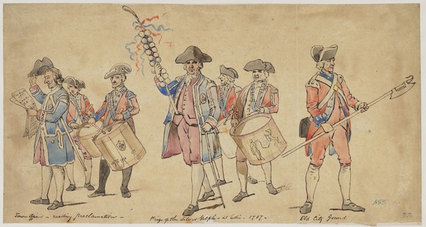 A Group of Edinburgh Characters: Town Officer, City Guard etc. with the ...