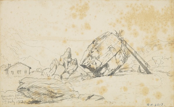 The Bowder Stone, Cumbria by Waller Hugh Paton | National Galleries of ...
