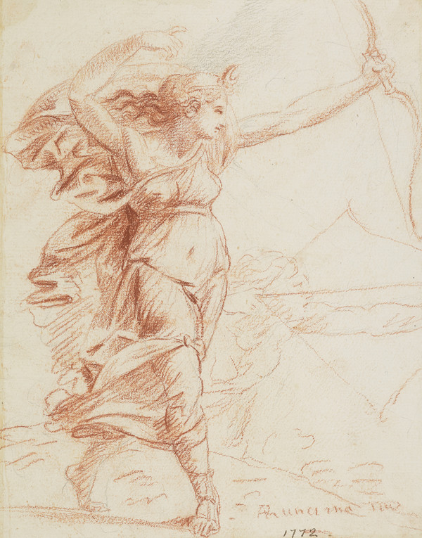 Female Figure with a Bow - Diana by Alexander Runciman | National ...
