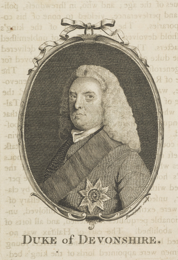 William Cavendish, 3rd Duke of Devonshire, 1698 - 1755. Lord Lieutenant ...