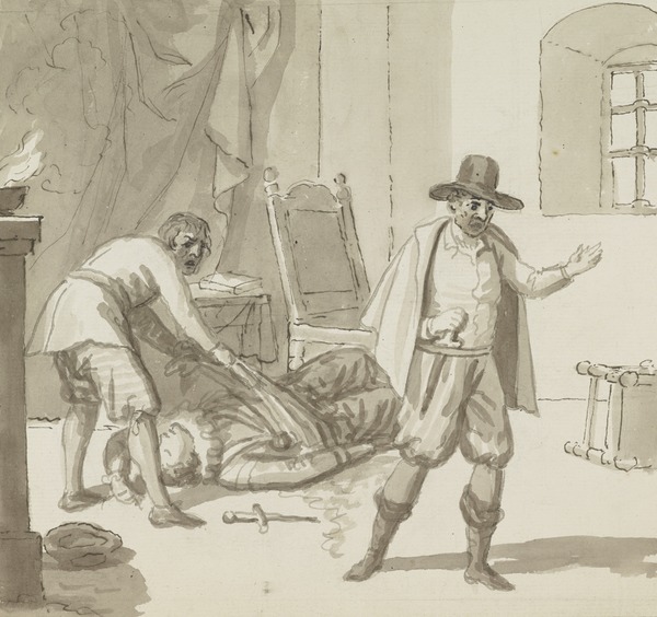 Scene from Shakespeare's 'Richard III' Act 1 Scene 4. The Murder of the ...