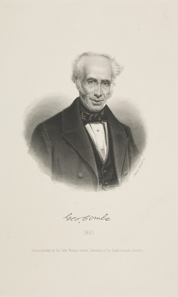 George Combe, 1788 - 1858. Phrenologist by Rudolf Strauch | National ...