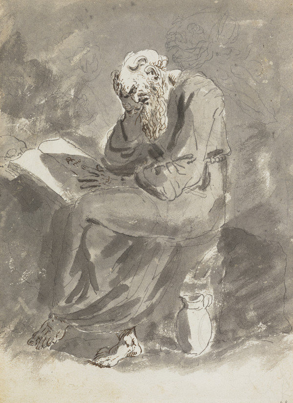 Seated Figure Reading by Alexander Runciman | National Galleries of ...
