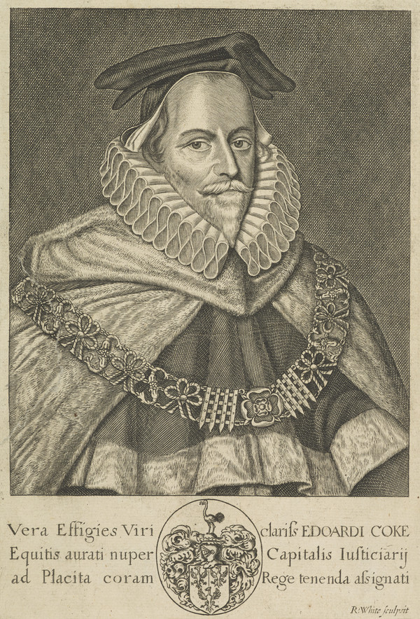 Sir Edward Coke, 1552 - 1634. Lord Chief Justice of England by Robert ...