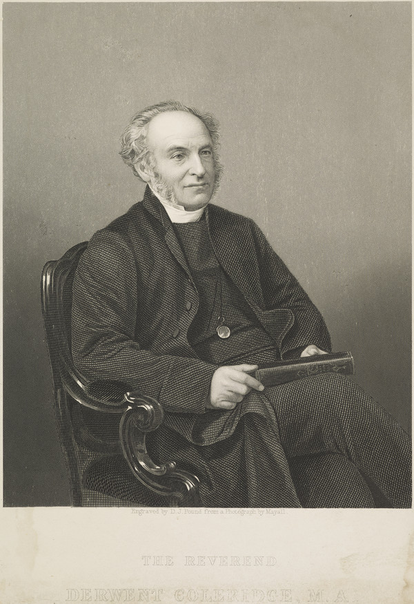 Rev. Derwent Coleridge, 1800 - 1883. Principal of St Mark's College ...