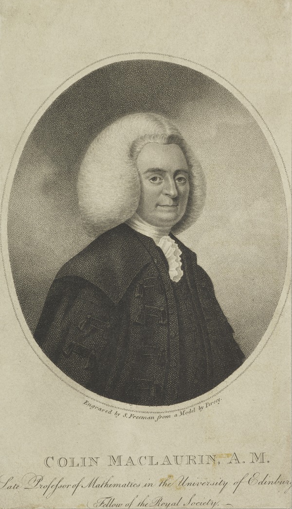 Colin Maclaurin, 1698 - 1746. Mathematician by Samuel Freeman ...