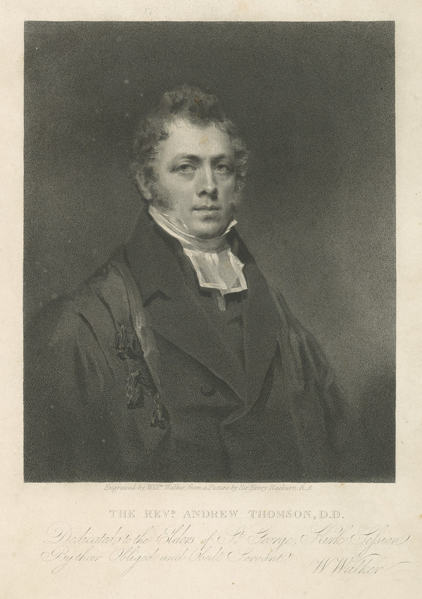 Rev. Andrew Thomson, D.D., 1814 - 1901. Presbyterian minister by W ...