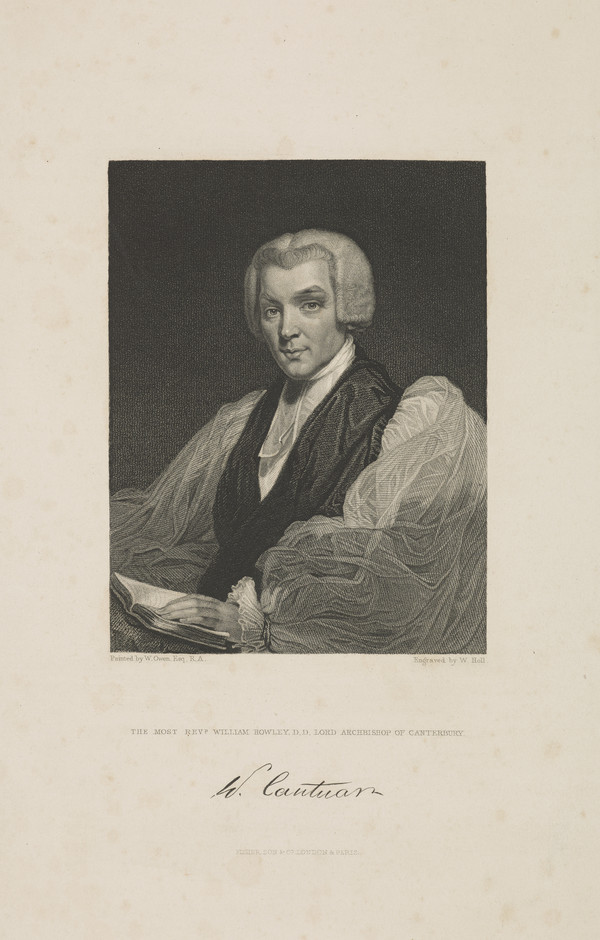 William Howley, 1766 - 1848. Archbishop of Canterbury by William Holl ...