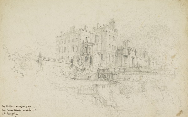 Design for Dunglass Castle [Verso: Sketch of a Gatehouse] by Alexander ...