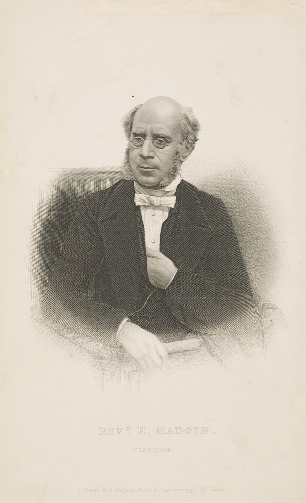 Rev. Henry Madgin, active 1845. Dissenting minister of Tiverton by John ...