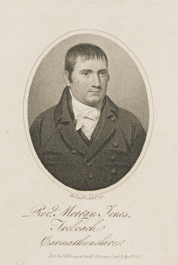 Rev. Morgan Jones, died 1835. Congregational minister at Trelech ...