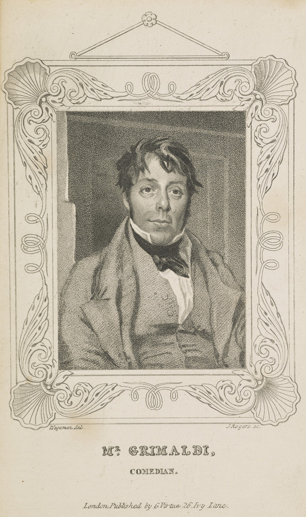 Joseph Grimaldi ('Mr Grimaldi'), 1778 - 1837. Comedian by J. Rogers ...