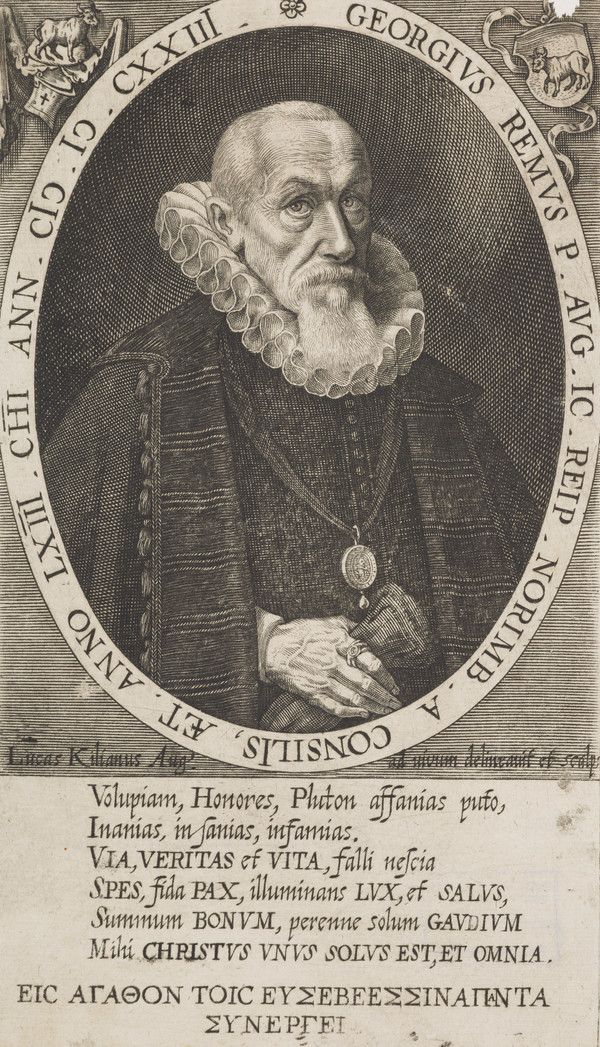 Georg Remus, 1561 - 1625. German statesman by Lucas Kilian | National ...
