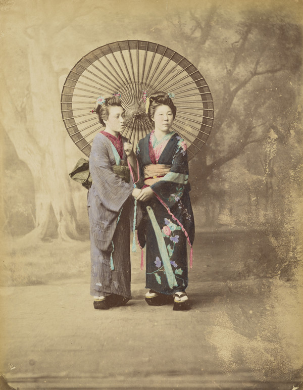 Two Japanese girls with an umbrella | National Galleries of Scotland