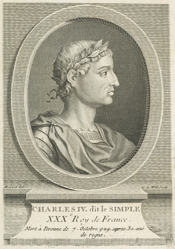 Charles IV, d. 929. King of France by Johann Georg Wille | National ...