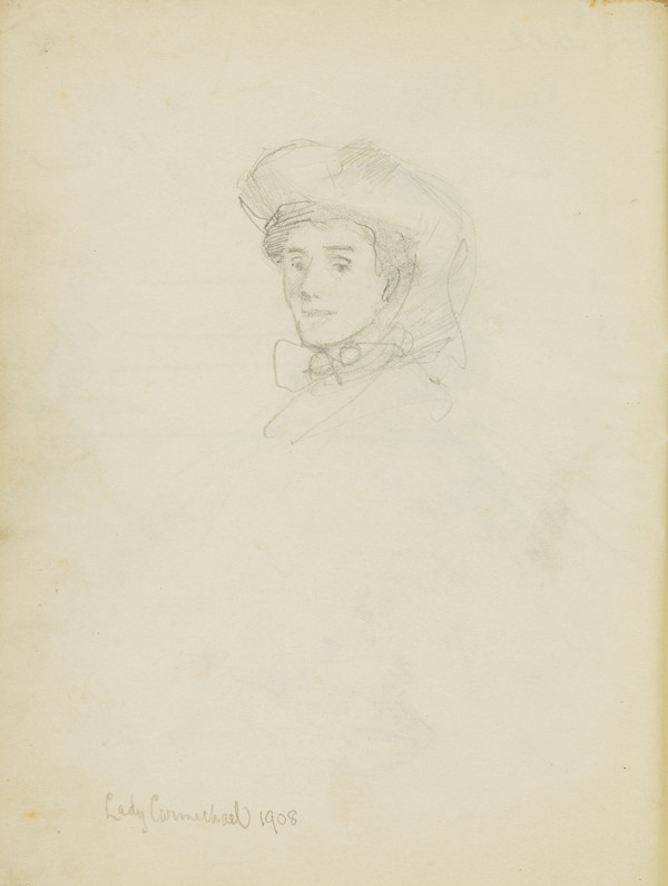 Study for the portrait of Lady Carmichael by Sir James Guthrie ...