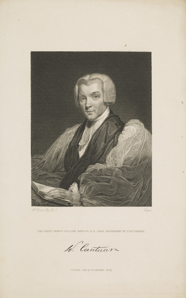 William Howley, 1766 - 1848. Archbishop of Canterbury by Rogers ...