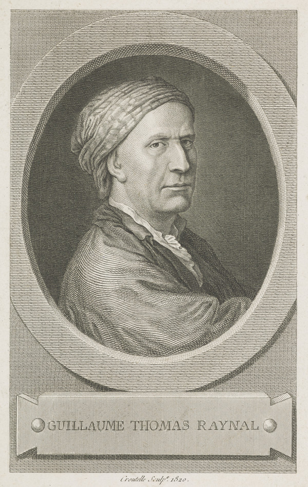 Guillaume Thomas Francois Raynal, 1713 - 1796. French historian and ...